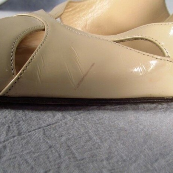 Alexander Neel | Shoes | Alexandra Neel Beige Patent Leather Heel 395m ...